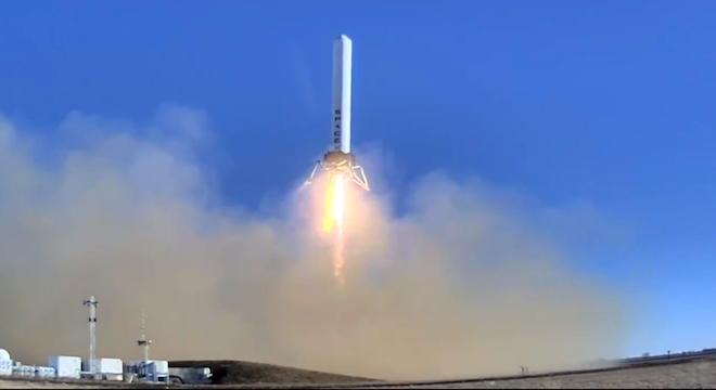 SpaceX Performs Amazing 12-Story ‘Test Hop’ Of Reusable Rocket (VIDEO ...