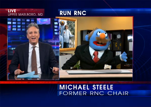 Daily Show Bids Farewell To Puppet Michael Steele (VIDEO) - TPM ...