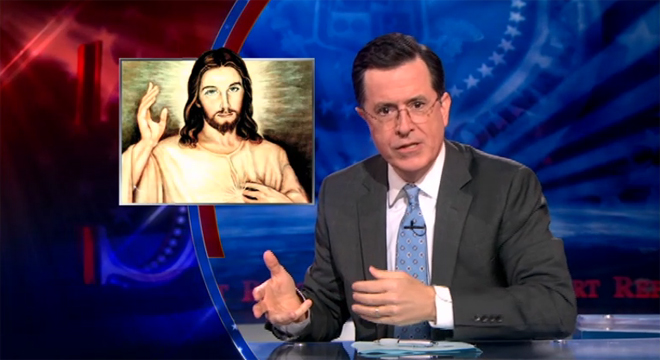 Colbert: Jesus Opposed Gay Marriage So Much He Was Speechless About It ...
