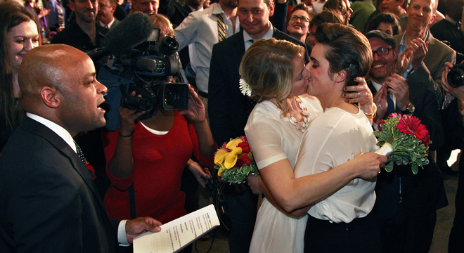 Midnight Civil Union Ceremonies As Colorado Law Takes Effect - TPM ...