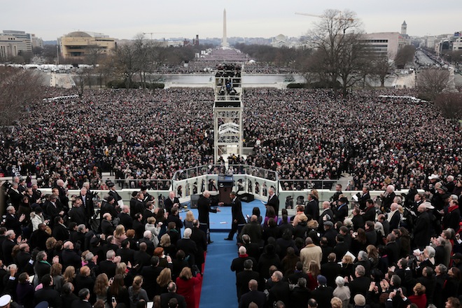 Obama Takes One Last Look At Inauguration Crowd: ‘I’ll Never See This ...