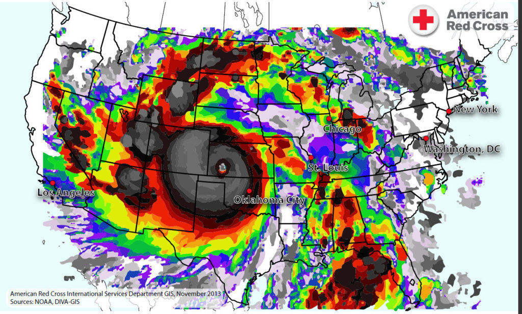 Map Shows Typhoon Haiyan Covering Nearly All Of United States (PHOTO ...