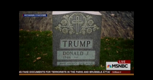 Donald Trump Tombstone Pops Up In NYC’s Central Park - TPM – Talking ...