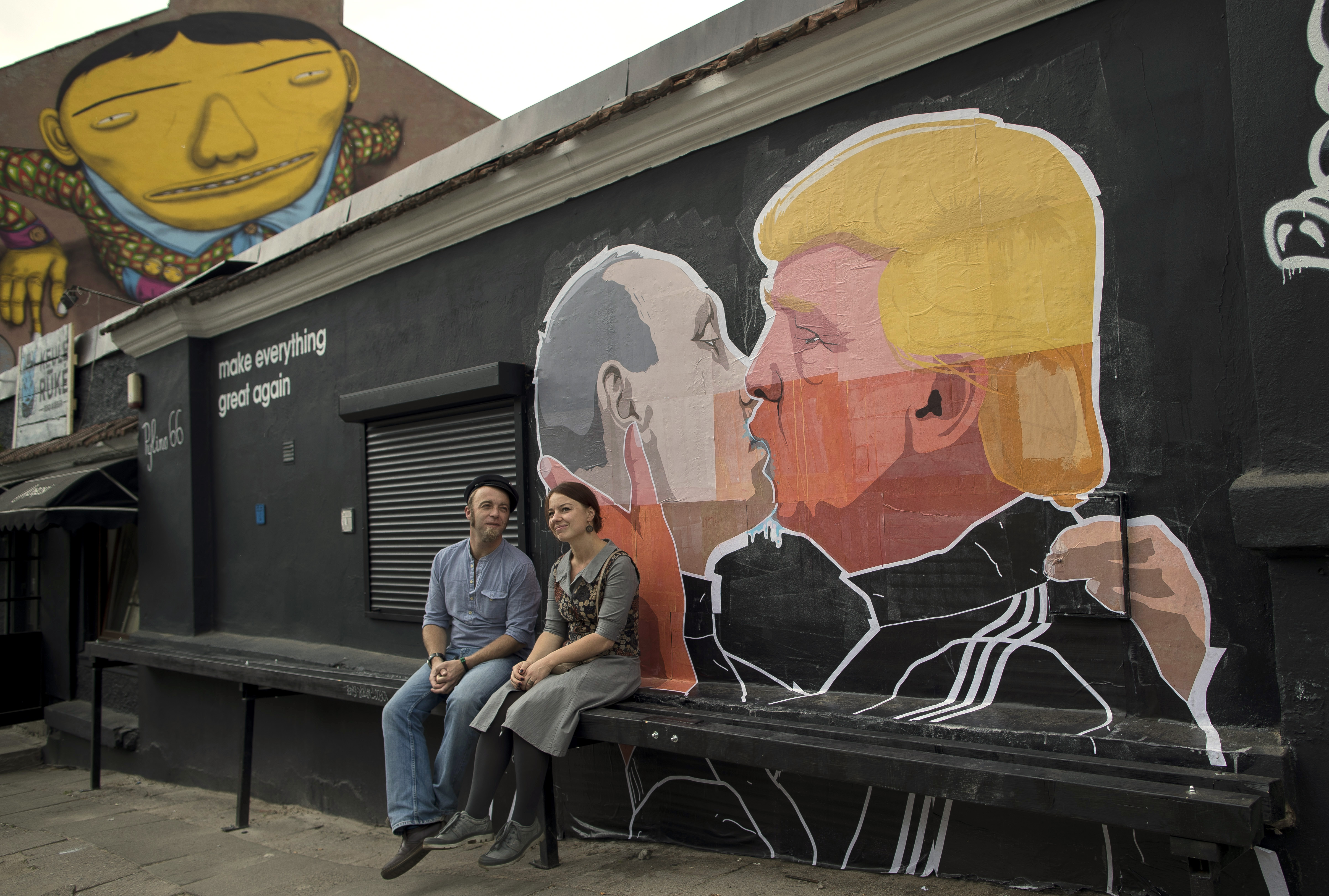 Lithuanian Eatery Puts Up Poster Of Trump-Putin Kiss - TPM – Talking ...