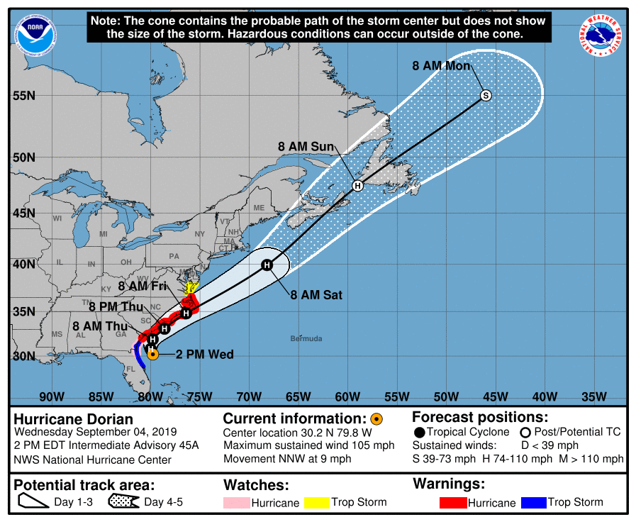 Trump Shows Hurricane Path With Bubble Including Alabama
