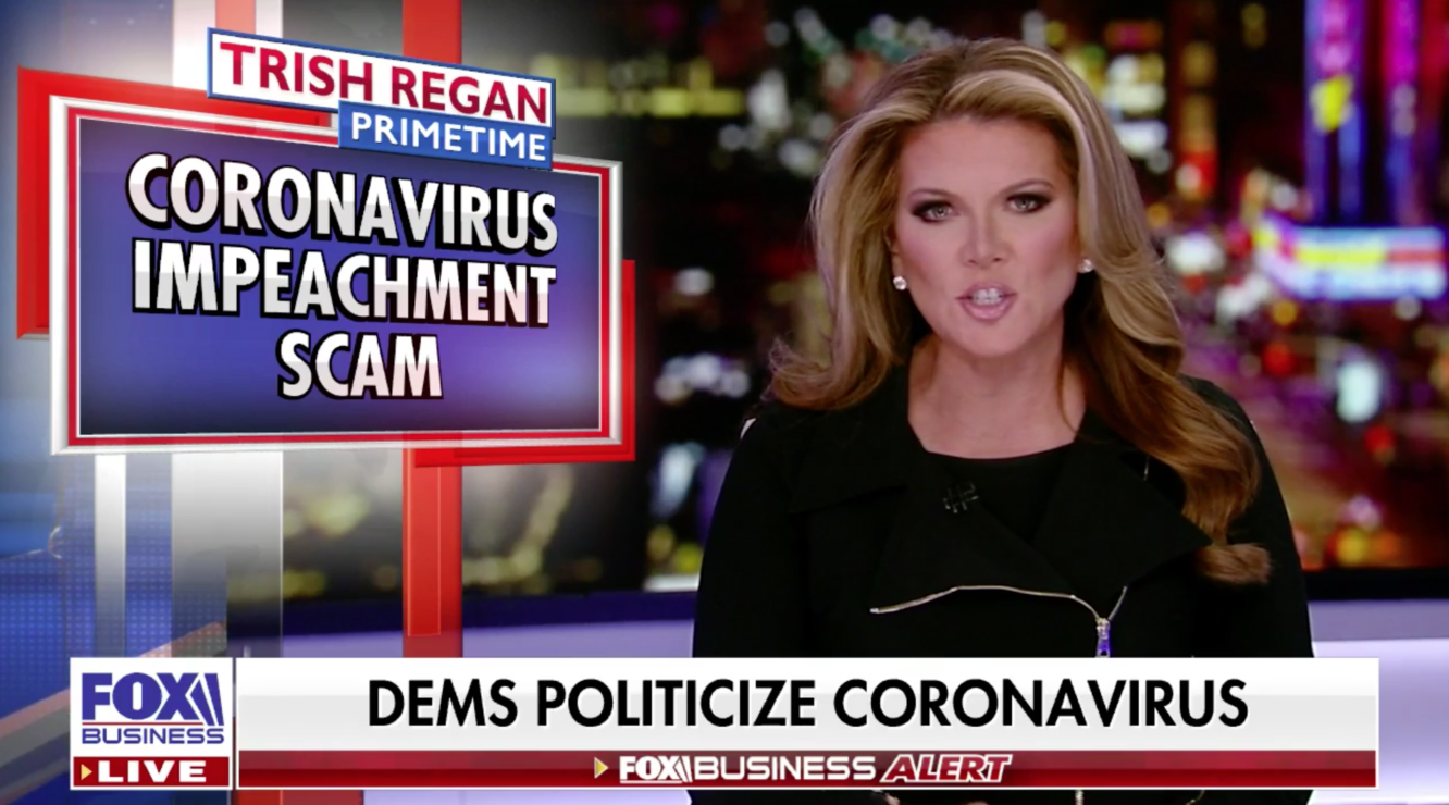 Fox Business Puts Trish Regan On Hiatus After ‘Coronavirus Impeachment ...
